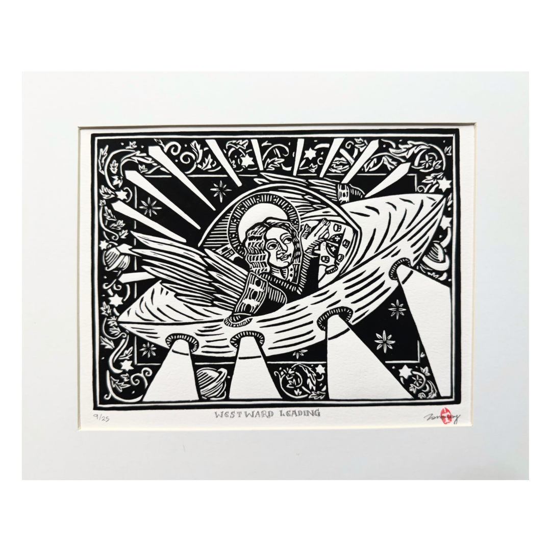 Tamsyn Swingler Original Linocut – Sailors Jail Gallery